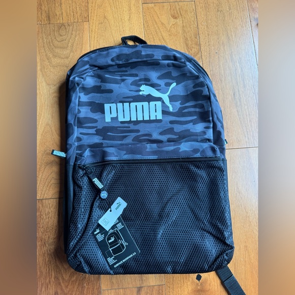 Puma | Bags | Puma Mens Camouflage Backpack Black And Gray | Poshmark